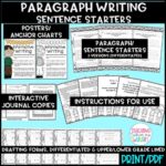 Winter Paragraph Writing Sentence Starters and Craft Activity | Made By ...