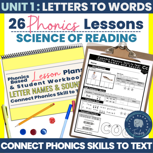 Phonics Lessons Plans and Activities for Older Students - Letter Names ...