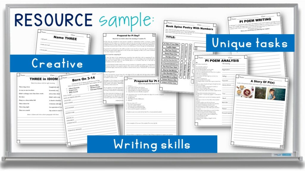 Pi Day Activities - March 14 - Reading, Writing, Vocabulary | Made By ...