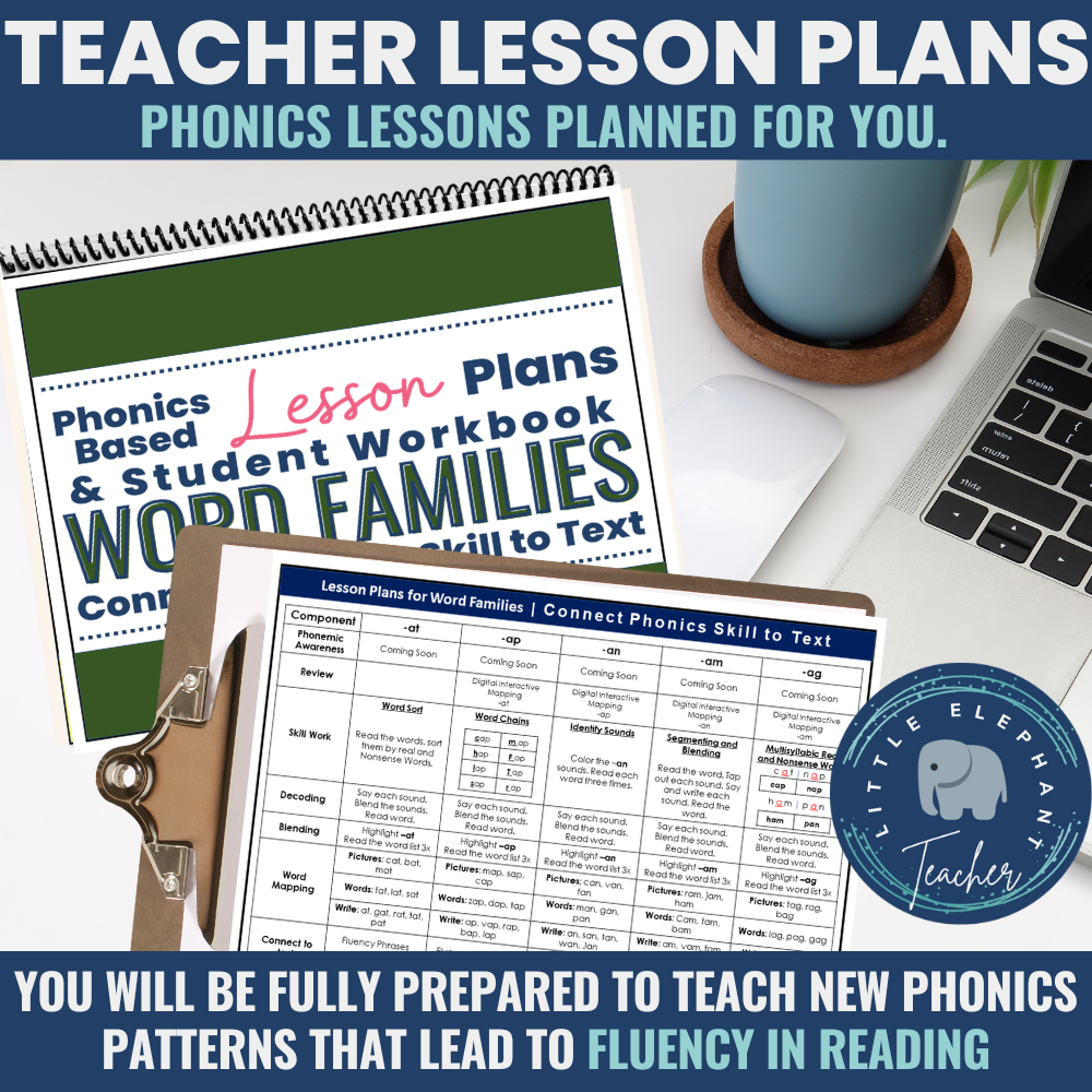 Phonics Lessons Plans Short Vowel (CVC) Words - For Older Students ...