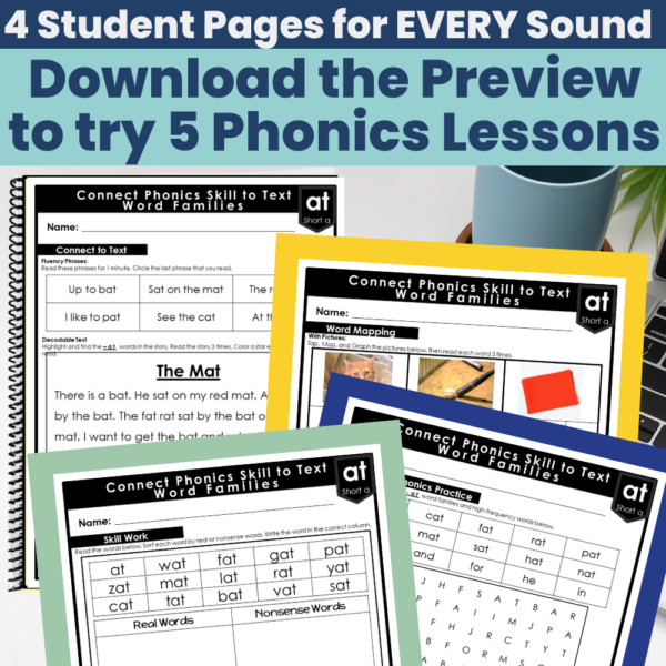 Phonics Lessons Plans Short Vowel (CVC) Words - For Older Students ...