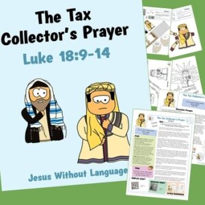 Tax Collector's Prayer - Luke 18 - Kidmin Lesson & Bible Crafts | Made ...