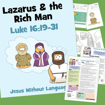 Lazarus And The Rich Man Coloring Pages
