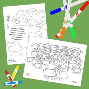 The Lost Sheep - Luke 15 - Kidmin Lesson & Bible Crafts - Made By Teachers