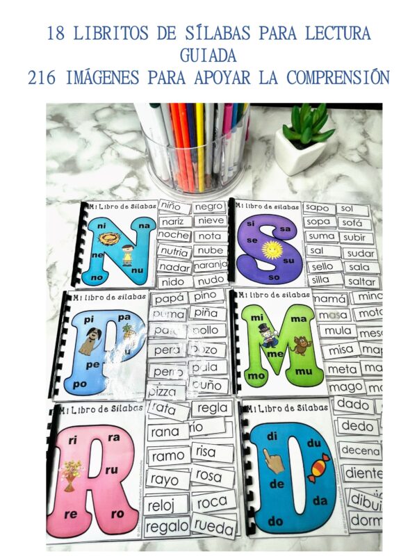 Spanish Guided Reading | 18 Libritos de Silabas | Lectura Guiada | Made ...