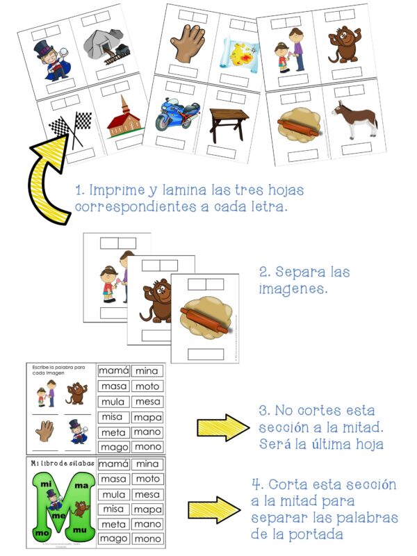 Spanish Guided Reading | 18 Libritos de Silabas | Lectura Guiada | Made ...