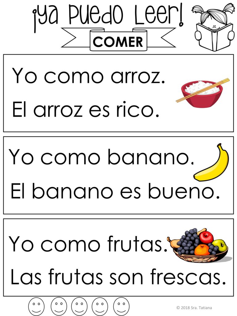 Short Reading Comprehension Passages in Spanish | Lecturas Cortas ...