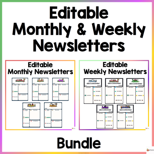 Editable Monthly and Weekly Classroom Newsletters | Made By Teachers