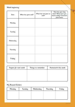 Home school communication Book Digital Daily Planner - School Planner ...