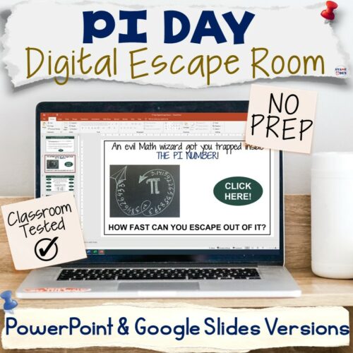 Pi Day Digital Escape Room - PowerPoint, Google Slides Versions | Made ...