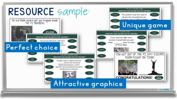 Pi Day Digital Escape Room - PowerPoint, Google Slides Versions - Made ...