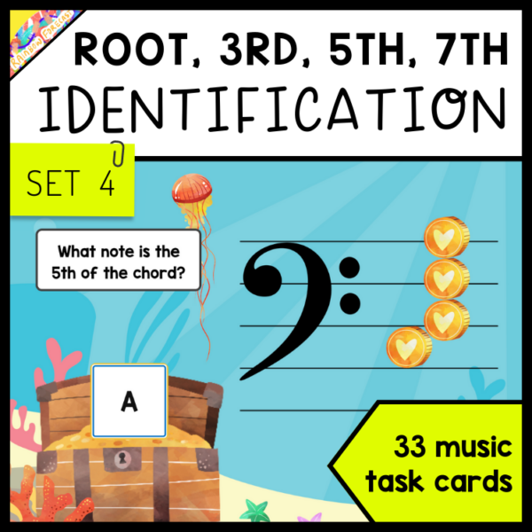 Root, 3rd, 5th, 7th Notes in Chord Inversions (Bass) Set 4 | Made By ...