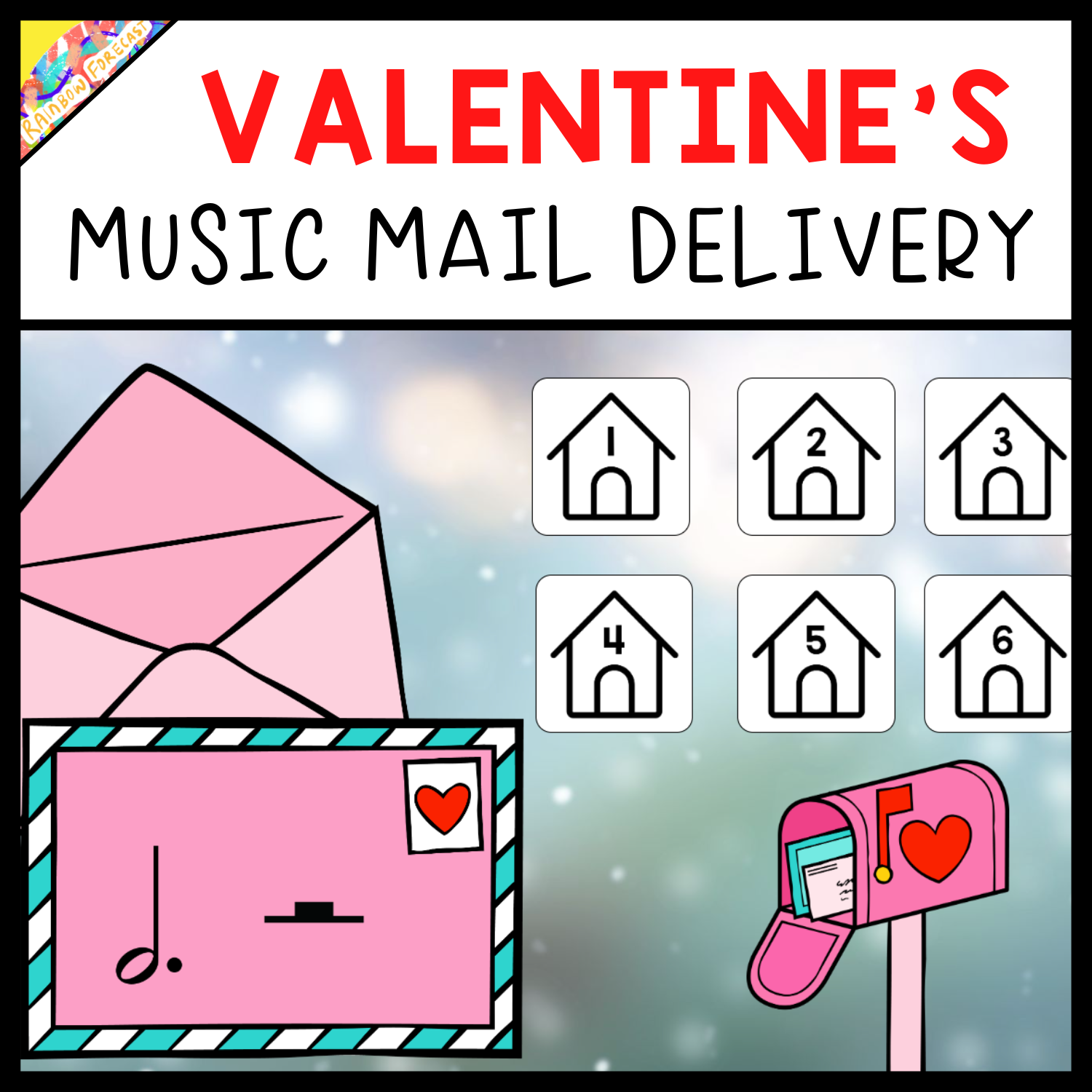 Valentine's Music Mail Delivery: Rhythm Values | Made By Teachers