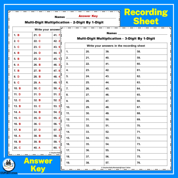 Multi-Digit Multiplication Practice Task Cards Bundle | Made By Teachers