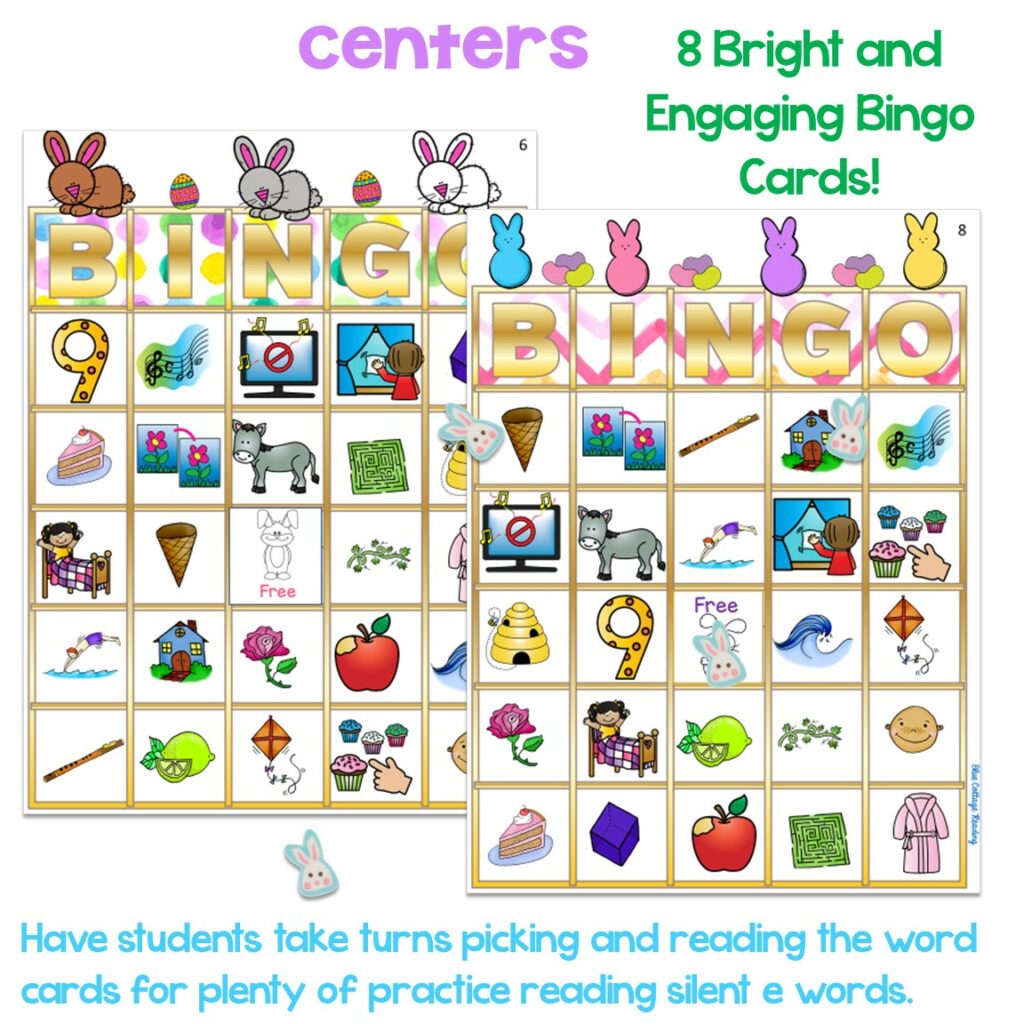 Silent e Easter Bingo | Made By Teachers