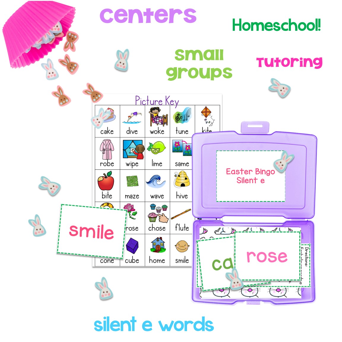 Silent e Easter Bingo | Made By Teachers