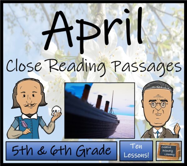 Spring Close Reading Comprehension Book Bundle | 5th Grade & 6th Grade ...
