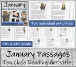 Spring Close Reading Comprehension Book Bundle | 5th Grade & 6th Grade ...