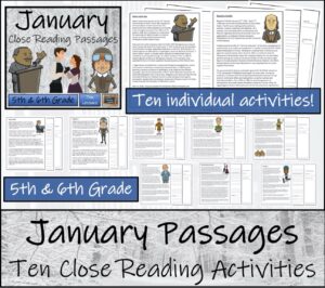 Spring Close Reading Comprehension Book Bundle | 5th Grade & 6th Grade ...