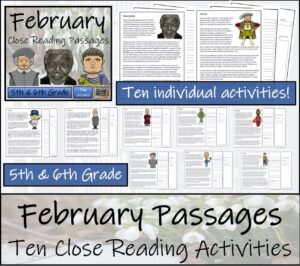 Spring Close Reading Comprehension Book Bundle | 5th Grade & 6th Grade ...