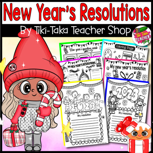 New Year 2023 Writing Resolutions and Goals NO PREP - New Years ...