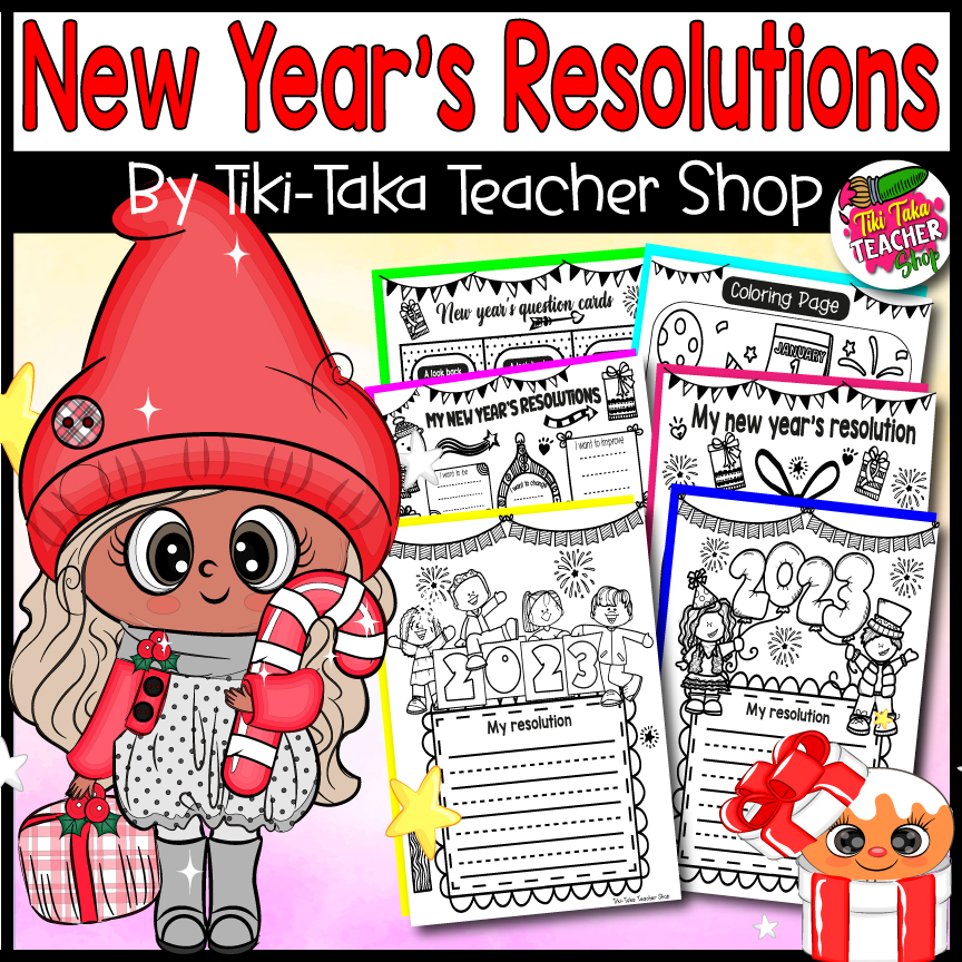 New Year 2023 Writing Resolutions and Goals NO PREP - New Years ...