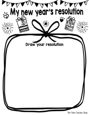 New Year 2023 Writing Resolutions and Goals NO PREP - New Years ...
