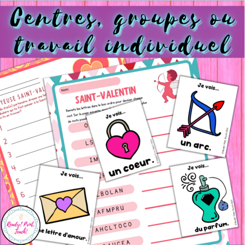 French Valentine's Day Vocabulary Speaking activities Writing AUDIO ...
