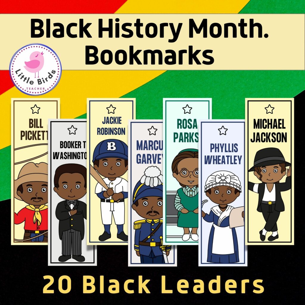Black History Month Bookmarks Black Historical Figures Made By Teachers
