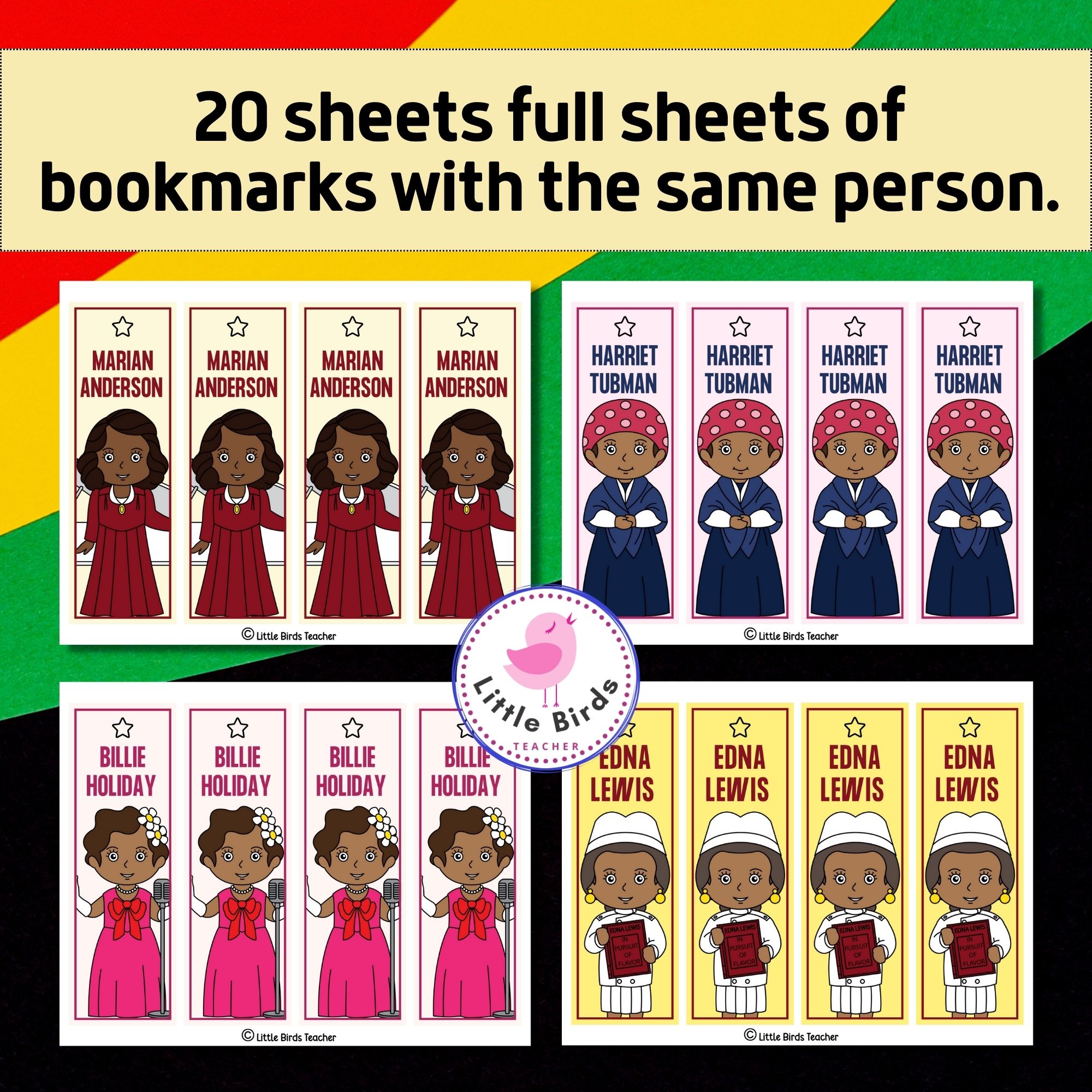 Black History Month Bookmarks | Black Historical Figures | Made By Teachers