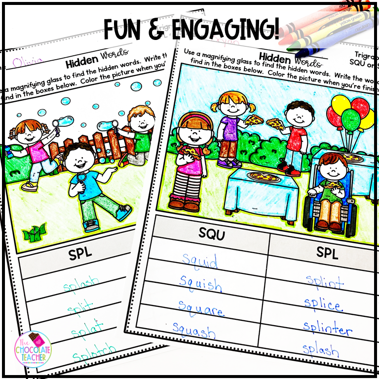 Trigraphs - Phonics Worksheets - Word Sorts - Hidden Words | Made By ...