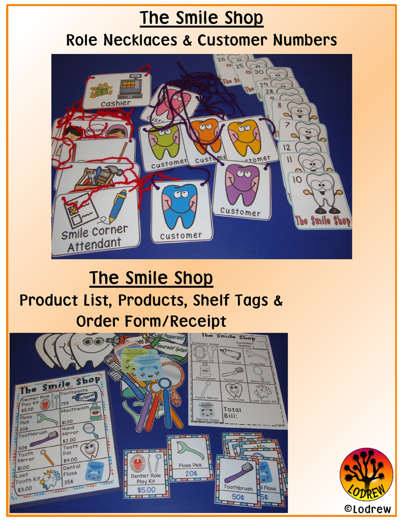 Dramatic Play Dental Health Store Dentist Activities Role Play Dental ...