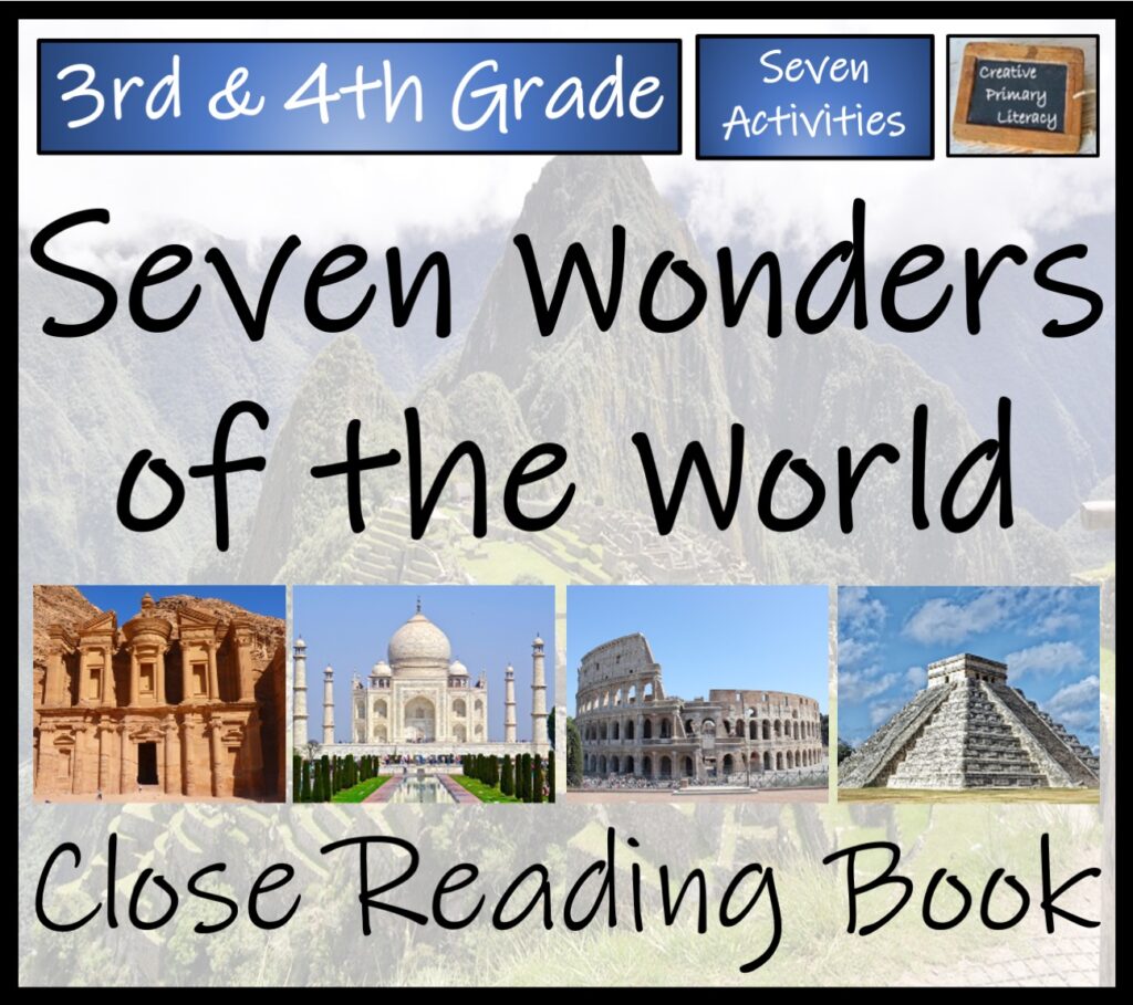 Seven Wonders of the World Close Reading Comprehension Book | 3rd & 4th ...