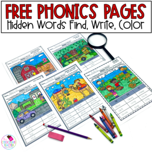 Phonics Worksheets - Hidden Words - Word Sorts - FREE | Made By Teachers