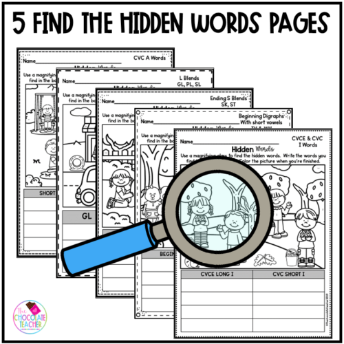 Phonics Worksheets - Hidden Words - Word Sorts - FREE | Made By Teachers