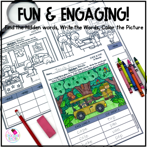 Phonics Worksheets - Hidden Words - Word Sorts - FREE | Made By Teachers