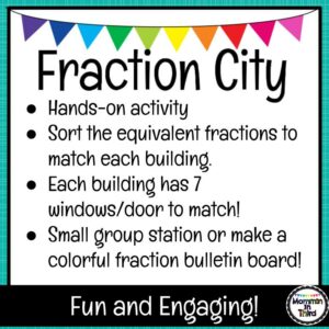Fraction Sorting Game l Equivalent Fraction Activity Review l Math ...
