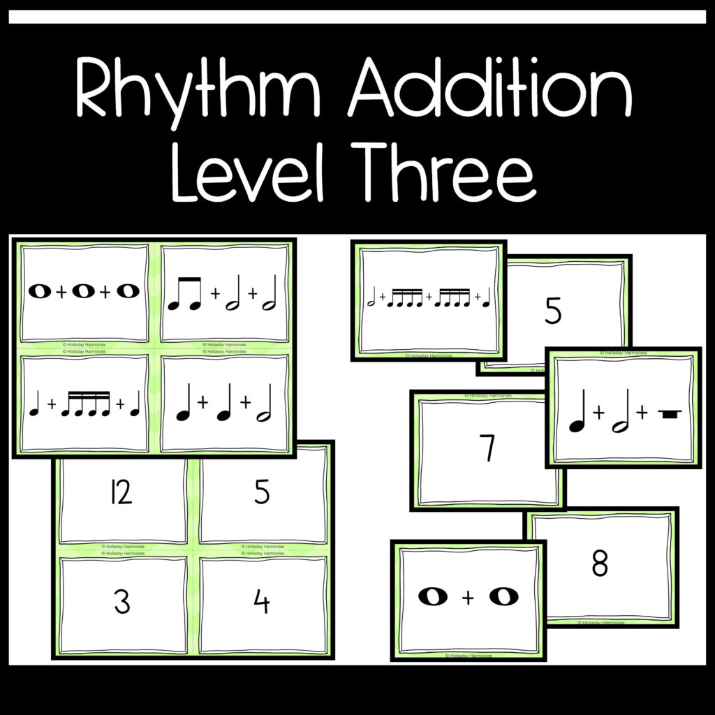 Rhythm Addition Math Equations - Level Three | Made By Teachers