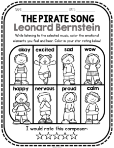 Leonard Bernstein Classical Music SEL Listening Activities Packet for ...