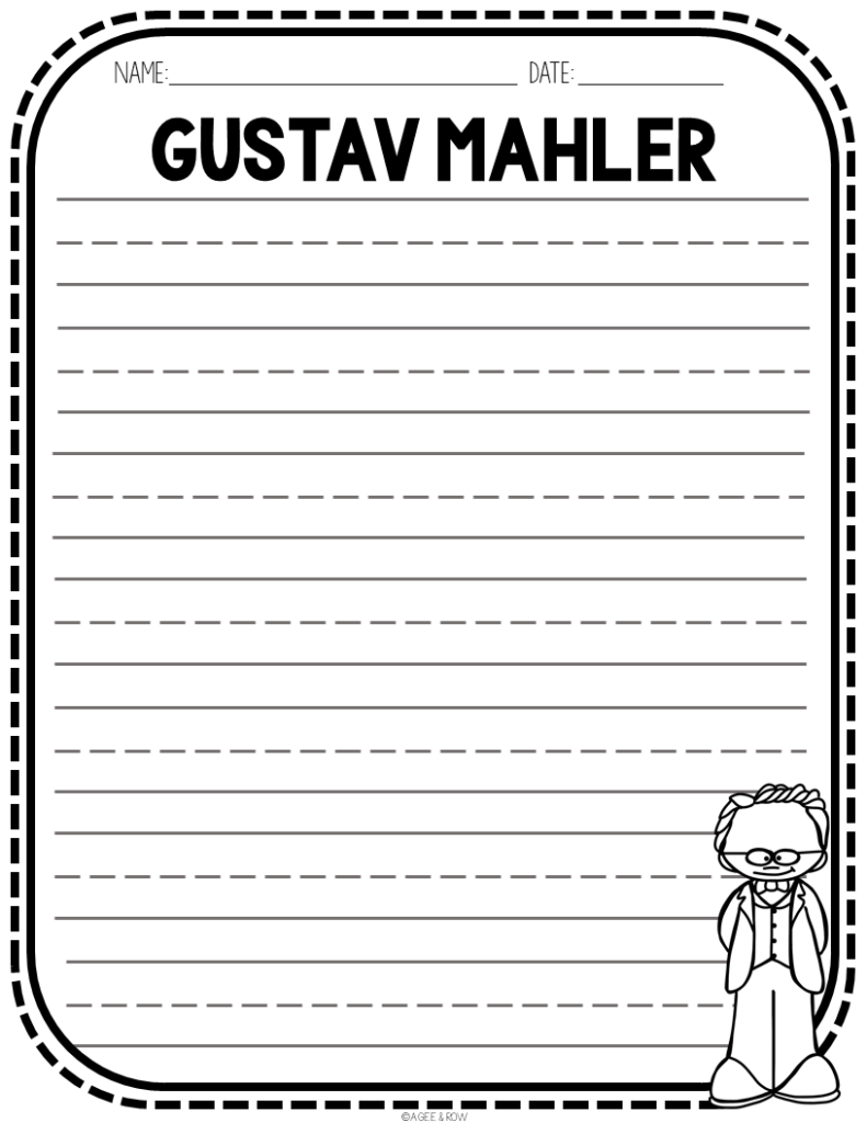 Gustav Mahler Classical Music | Social-Emotional Listening Activities ...