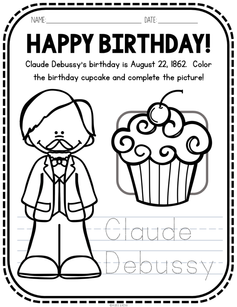 Claude Debussy Classical Music SEL Listening Activities Packet for ...