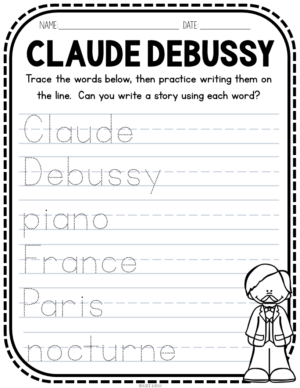 Claude Debussy Classical Music SEL Listening Activities Packet for ...