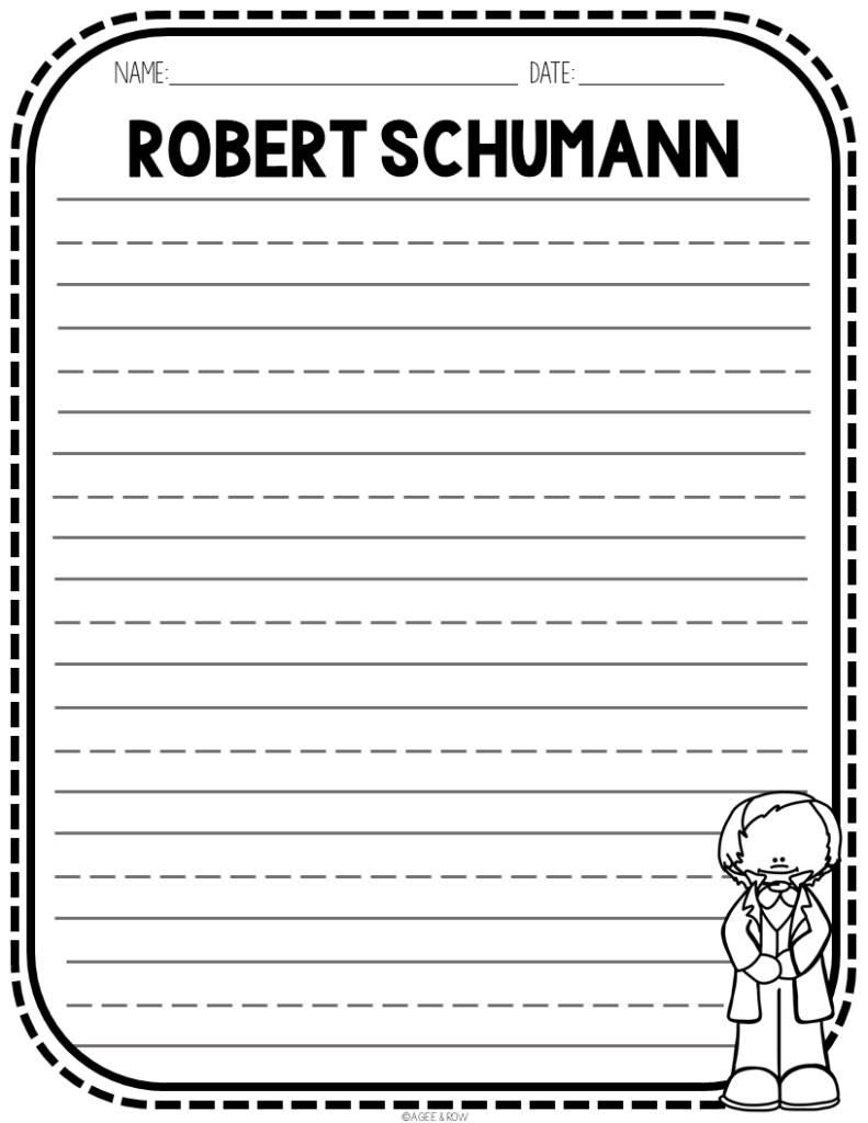 Robert Schumann Classical Music SEL Listening Activities Packet for ...