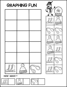 Winter Graphing Worksheets | Winter Math | Kindergarten Graphing ...