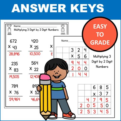 3 Digit by 2 Digit Multiplication Worksheets | Made By Teachers