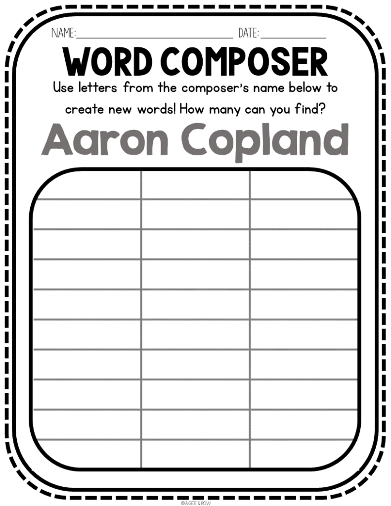 Aaron Copland Classical Music | Social-Emotional Listening Activities ...