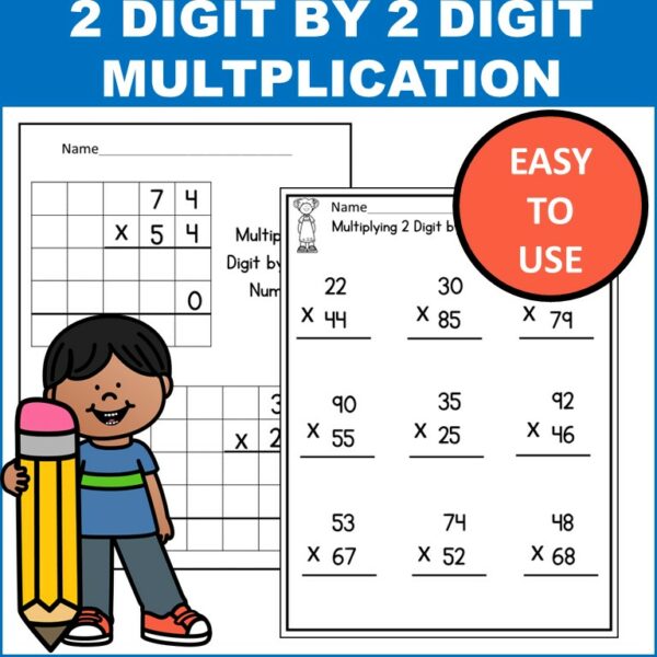 2 Digit by 2 Digit Multiplication Worksheets | Made By Teachers