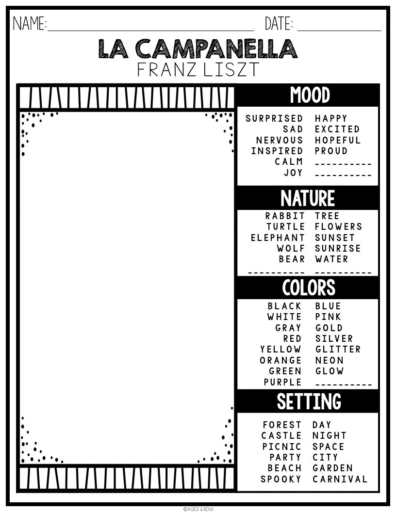 Franz Liszt Classical Music | Social-Emotional Listening Activities ...