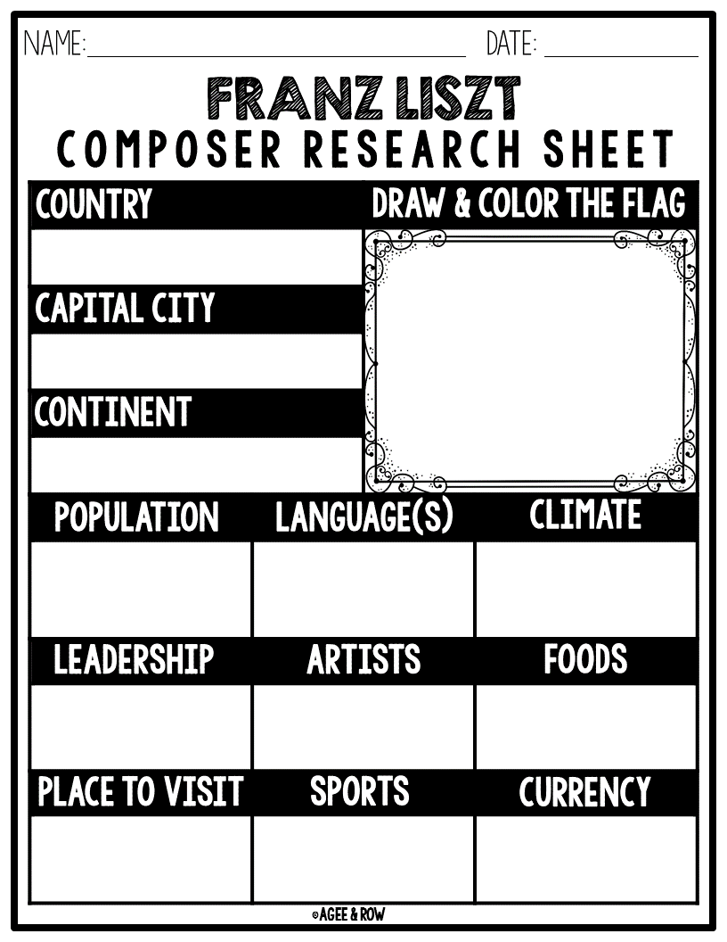 Franz Liszt Classical Music | Social-Emotional Listening Activities ...