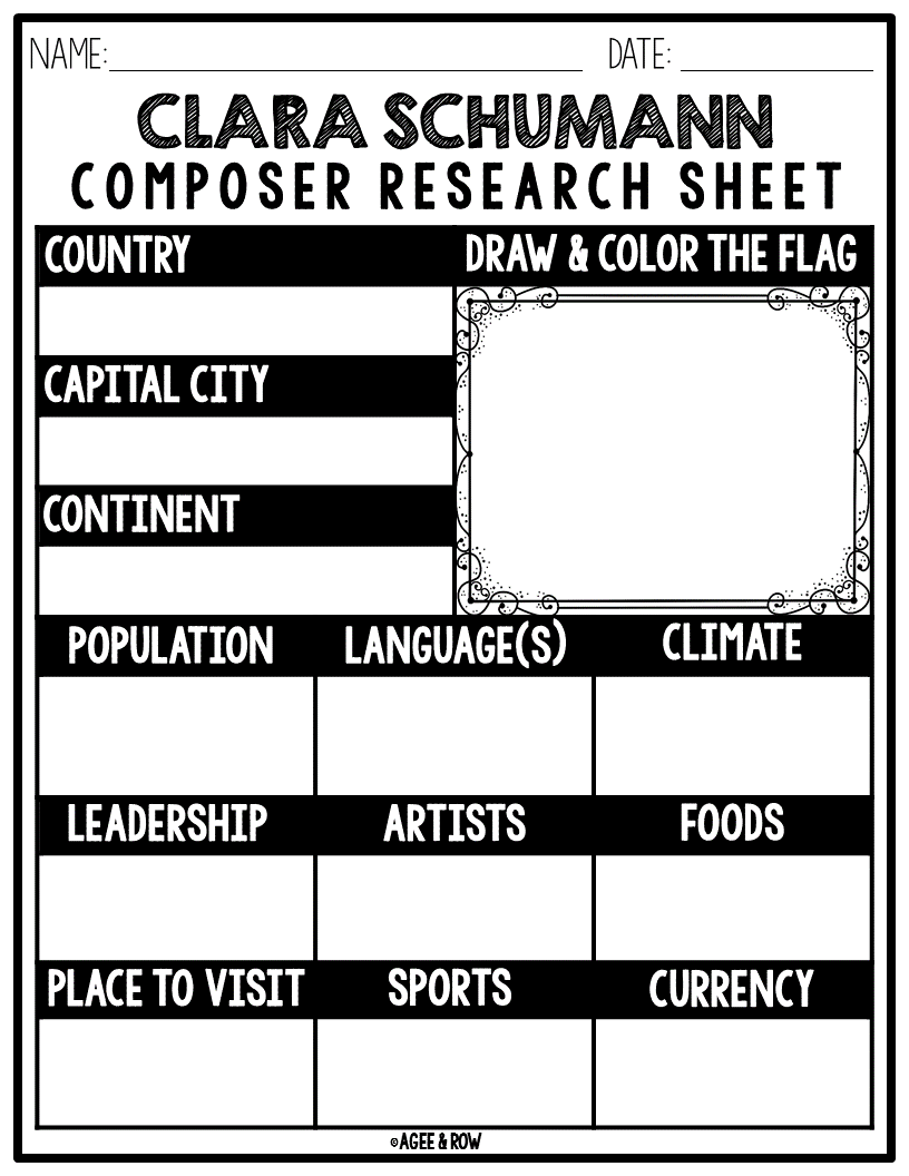 Clara Schumann Classical Music | Social-Emotional Listening Activities ...